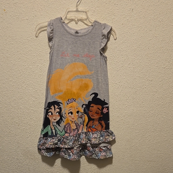Disney | Pajamas | B4 Kids Gray Night Gown With Disney Princesses Sz 9 ...